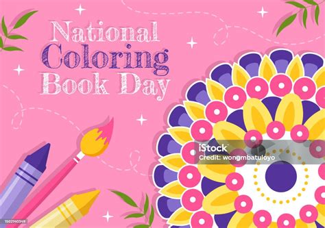8월 2일 내셔널 컬러링 북 벡터 일러스트레이션은 플랫 만화 손으로 그린 배경 템플릿에 이미지를 그리기 위해 색연필로 그려집니다