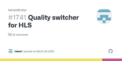 quality switcher for hls · issue 1741 · sampotts plyr · github