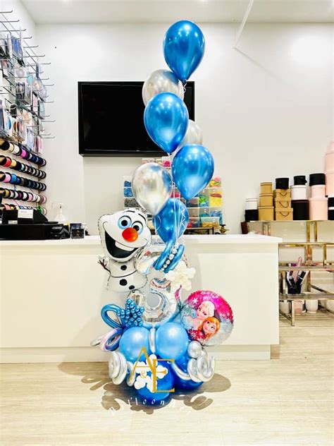 Number 3 Design With Frozen Theme Design Code Ac98 1 Aande Balloonart