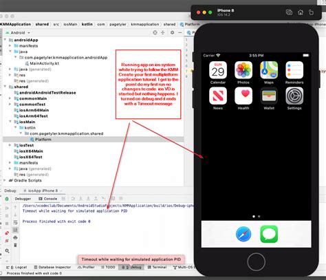 Android Studio KMM iOS run will not start in iPhone Simulator - Stack ...