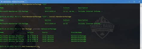 Nano Server Powershell Package Management Thomas Maurer