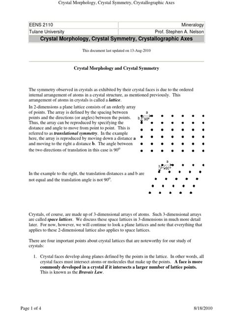 Crystalmorphology Symm Download Free Pdf Crystal Structure Cartesian Coordinate System