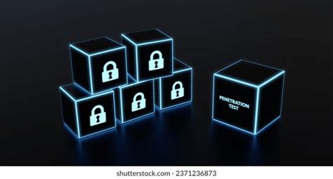 Penetration Test Inscription Cyber Security Concept Stock Illustration 2371236873 Shutterstock