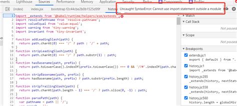 Uncaught SyntaxError Cannot Use Import Statement Outside A Module