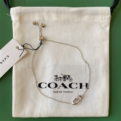 Coach Jewelry Coach Interlocking C Slider Bracelet Poshmark