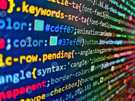 Programming Code Abstract Technology Background Of Software Developer And Computer Script Ab