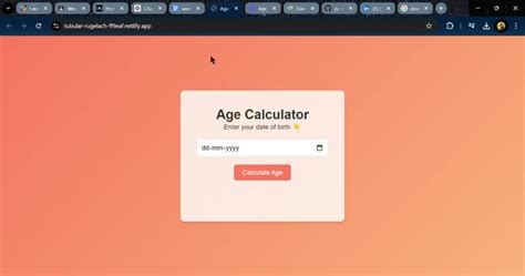 Banti Kumar Singh On Linkedin Webdevelopment Javascript Frontend Coding Agecalculator