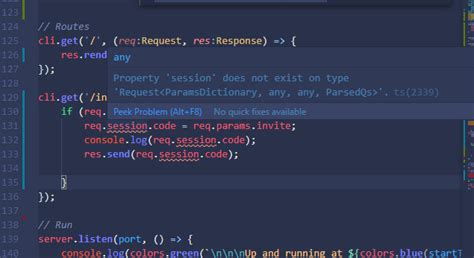 express using expressjs session in typescript stack overflow