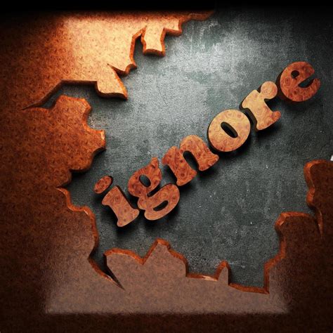 Ignore Vector Word Of Wood 6287704 Stock Photo At Vecteezy