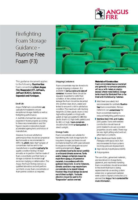 Foam Concentrates — Angus Fire