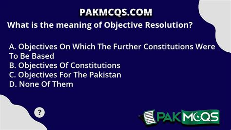 What Is An Objective Definition And Meaning