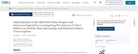 My New Publication Optimization Of The Ball Mill Lifter Shapes And Rotational Speed By