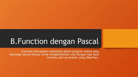 Materi Bahasa Function Dengan Pascalpptx