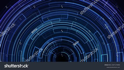 Ui Circular Hud Screen Tech System Stock Vector Royalty Free