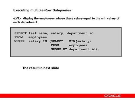 Oracle Examples