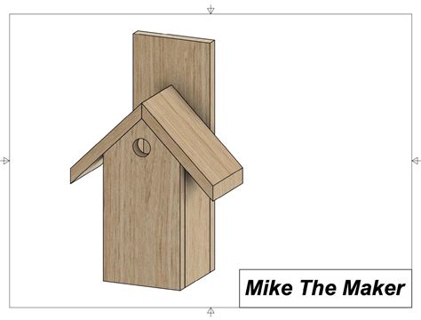 Tufted Titmouse Bird House Plans Etsy
