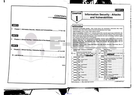 Unit 1 Information Security Attacks And Vulnerabilities E Next Bsc Information Technology