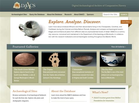 New Website For The Digital Archaeological Archive Of Comparative