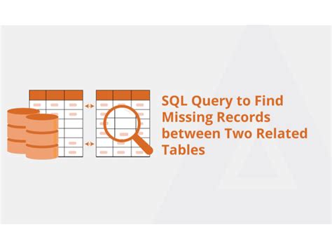 sql query to find missing records between two related tables by