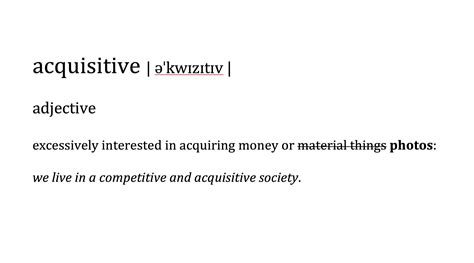 David Ward Acquisitive Definition On Landscape