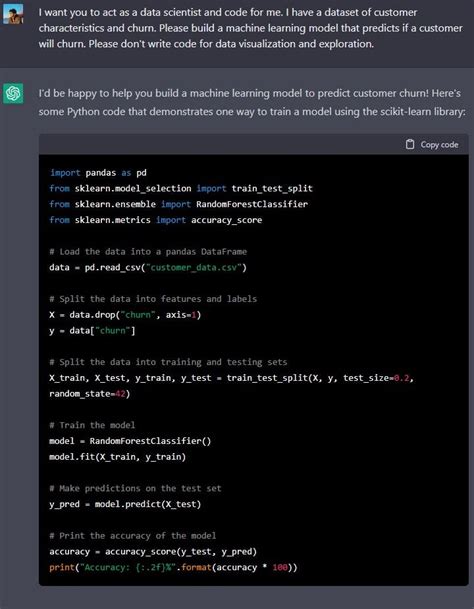 11 cool chatgpt prompts for data science