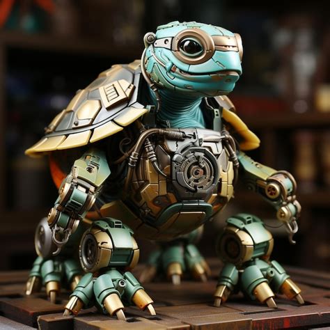 Premium Photo 3d Robot Turtle