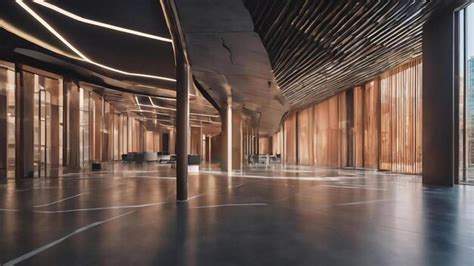 Premium Ai Image Abstract Lines On Architecture Modern Architecture