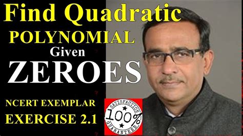 Class 10 Maths Chapter 2 Polynomials Find A Quadratic Polynomial Whose Zeroes Are 3 And 4