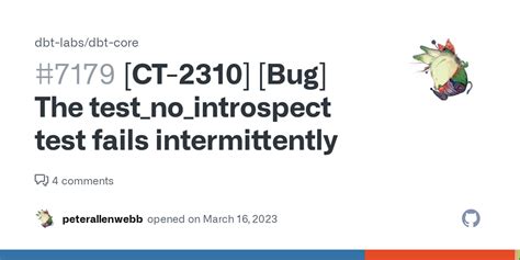 Ct 2310 Bug The Testnointrospect Test Fails Intermittently
