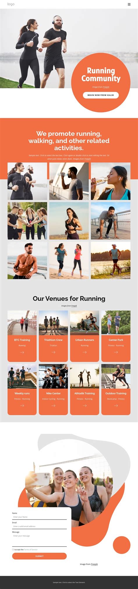 Running сlub Css Template By Nicepage