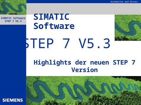 Ppt Automation And Drives Simatic Software Step 7 V53 Highlights Der