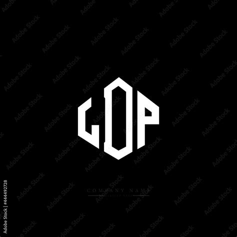 Ldp Letter Logo Design With Polygon Shape Ldp Polygon Logo Monogram