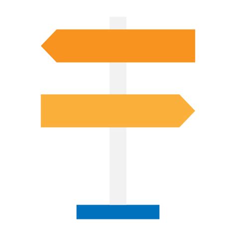 Signpost Finger Post Direction Arrow Guidepost Navigation Icon