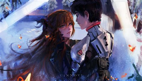 Souryuu Asuka Langley And Ikari Shinji Neon Genesis Evangelion And More Drawn By Cinndvl
