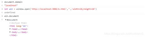 dom跨域的三种解决方案：document domain、window name、window postmessage csdn博客