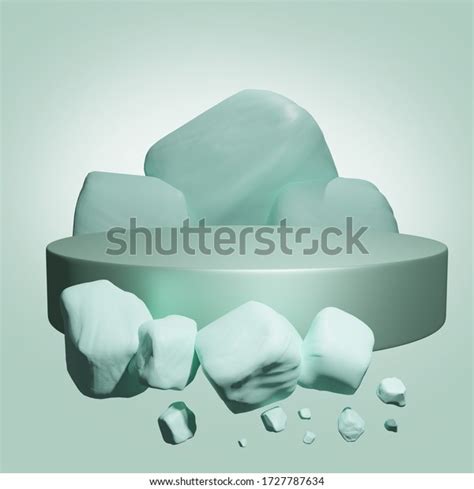 Rock Particle Mockup Abstract Geometric Shape Stock Illustration