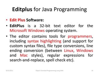 Introduction To Java PPTX Programming Languages Computing