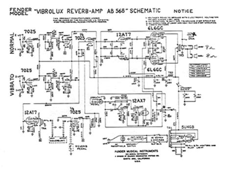 Fender Super Six Reverb Schematic