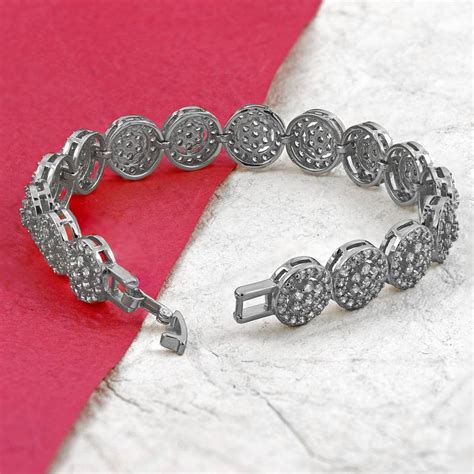 Silver Cubic Zirconia Bracelets The Jewelbox 3243487