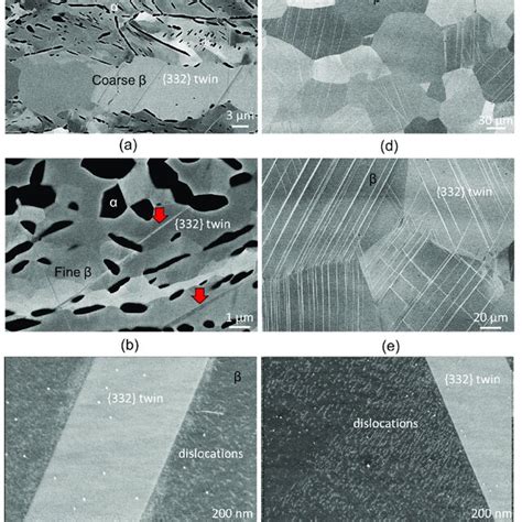 Ecc Images Showing The Deformation Structures And Substructures Of The