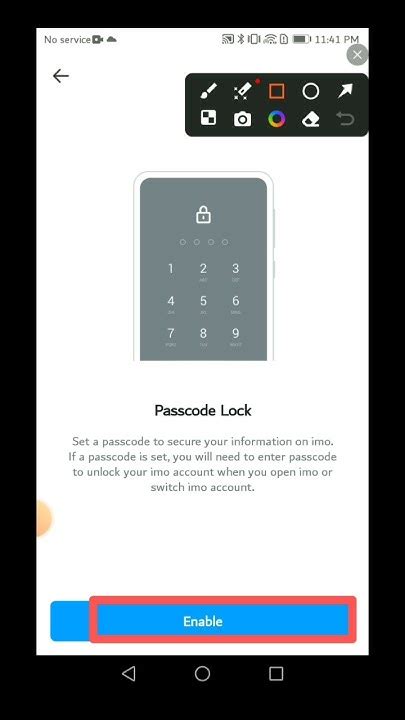 How To Enable Passcode Lock On Imo Imo Passcode Lock Imo Pr Passcode
