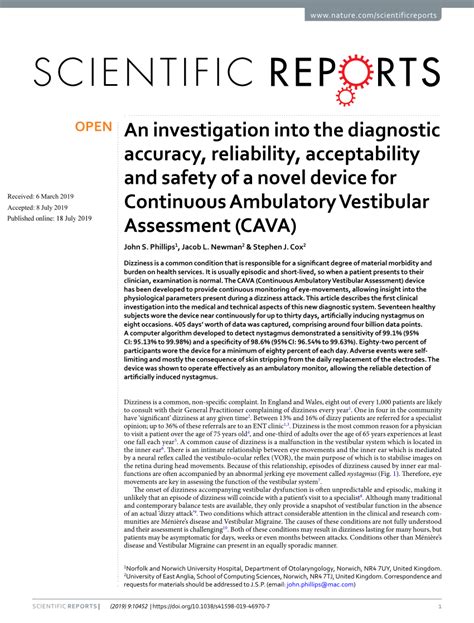 Pdf An Investigation Into The Diagnostic Accuracy Reliability