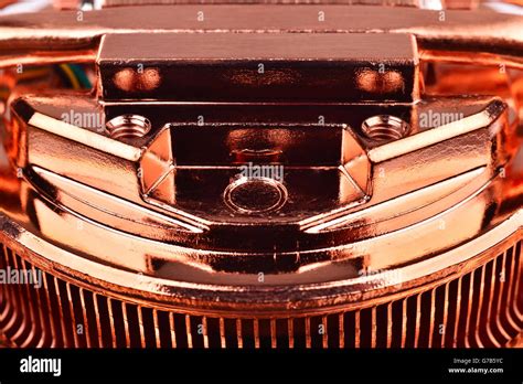 Air Cooling System For The CPU Copper Cpu Cooler Stock Photo Alamy