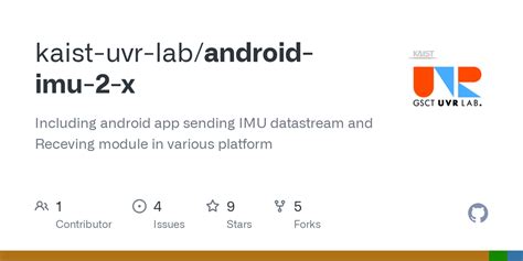 GitHub Kaist Uvr Lab Android Imu 2 X Including Android App Sending IMU Datastream And