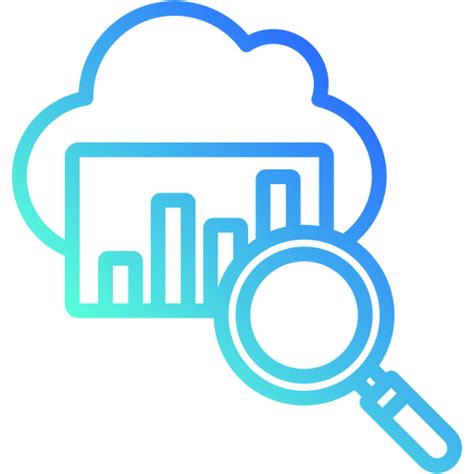 Cloud Analytics Generic Gradient Outline Icon