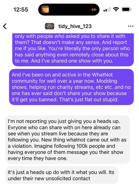 Blocked Because I Shared A Show Rwhatnotapp