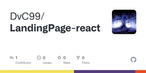 Github Dvc99landingpage React