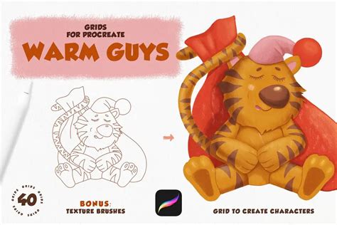 Grid For Procreate Warm Guys Free Download