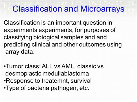 Classification In Microarray Experiments Ppt Video Online Download