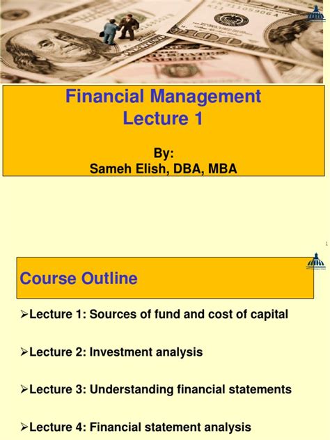 Finance And Accounting Lecture 1 Pdf Cost Of Capital Equity Finance